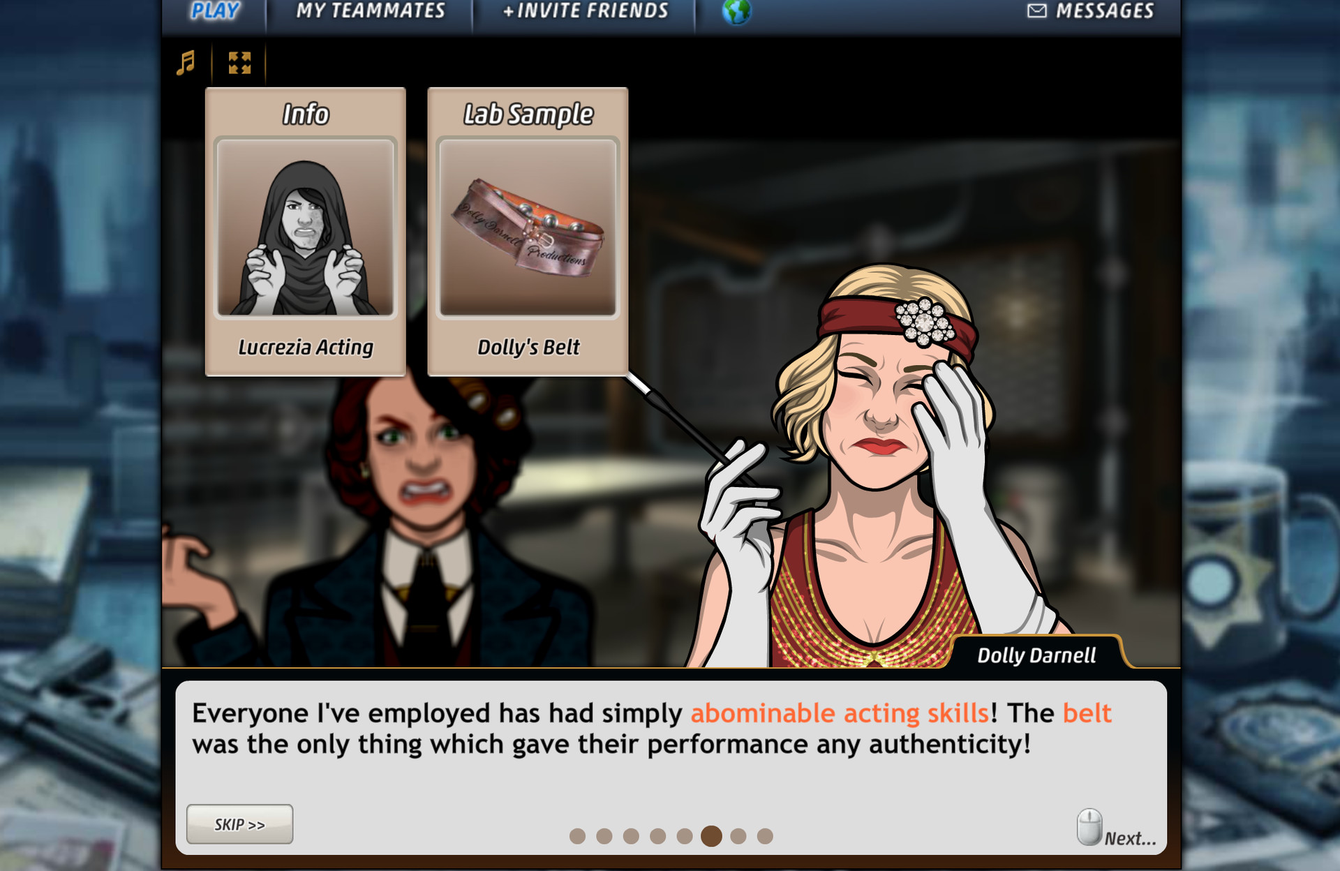 Criminal Case Avatar Shop