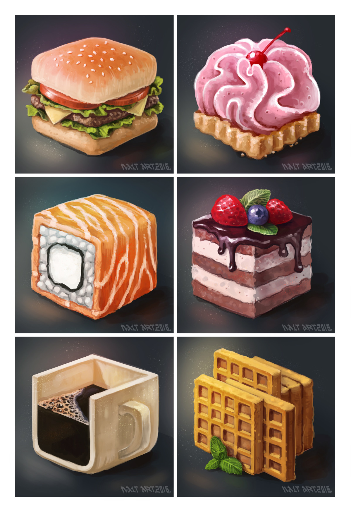 ArtStation - Food materials