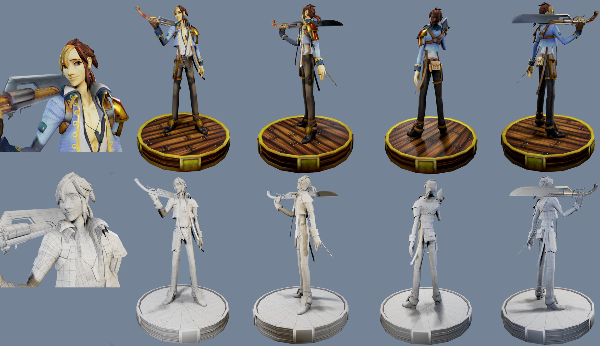 Ariel Toledo-Peluso - 3D Fantasy RPG Game Character- Connor