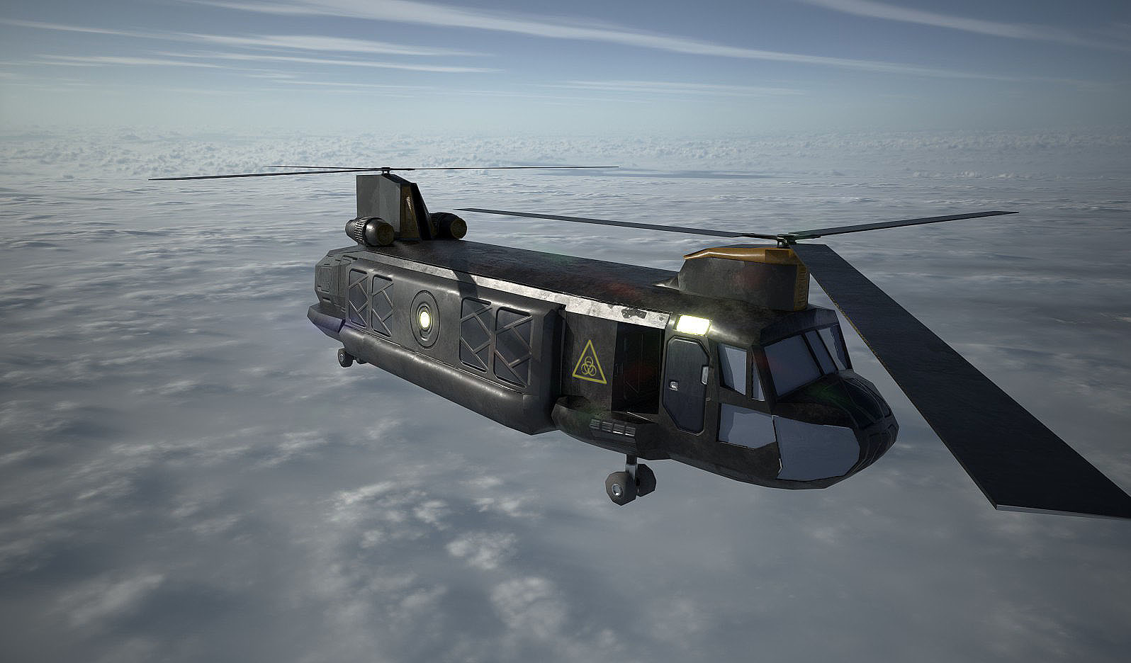 ArtStation - Military Chinook (3D Model and Texture)