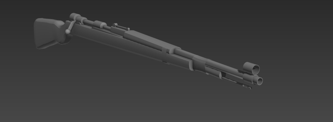 ArtStation - Kar98k Standard Issue German wehrmacht rifle.