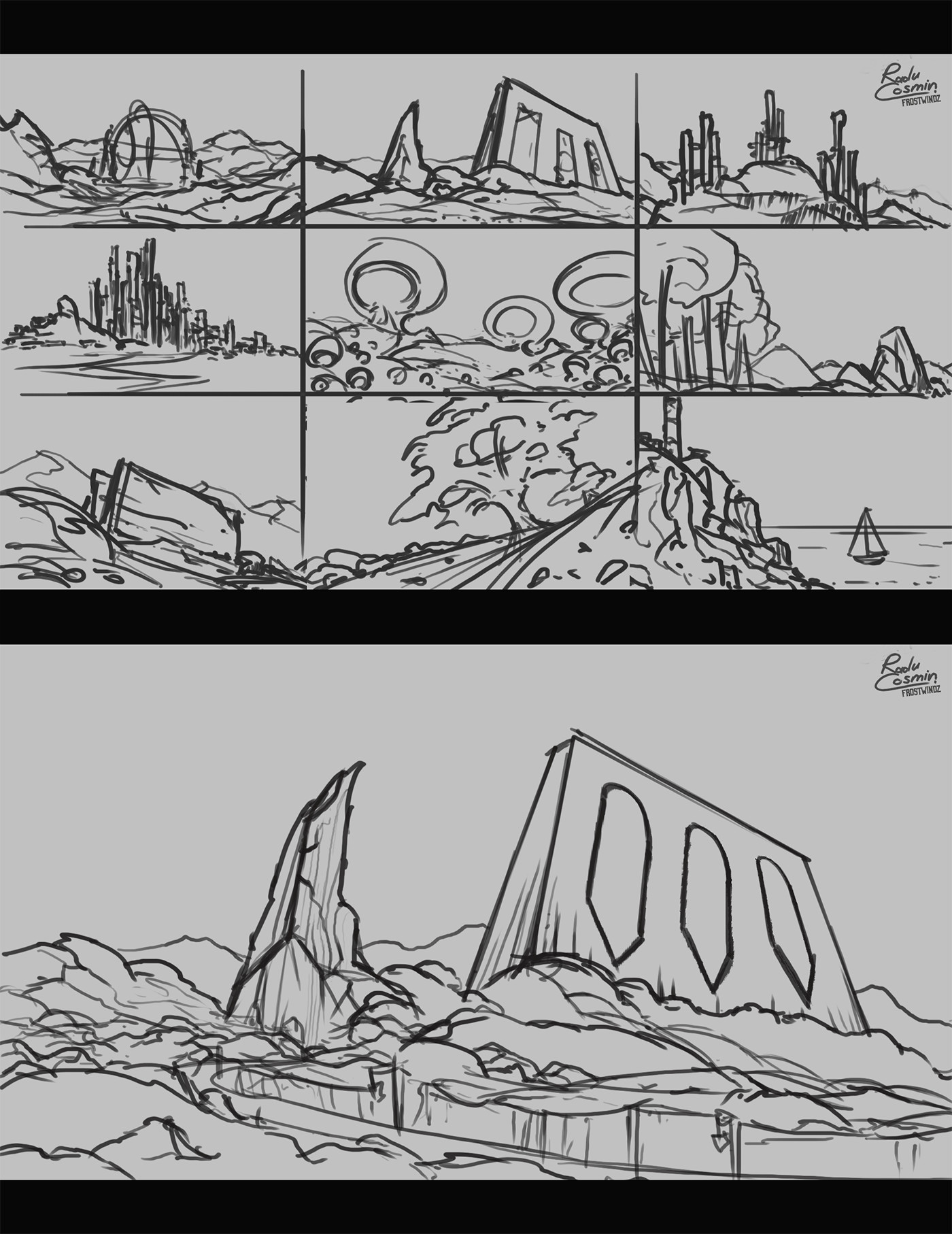 ArtStation - Environment Sketches