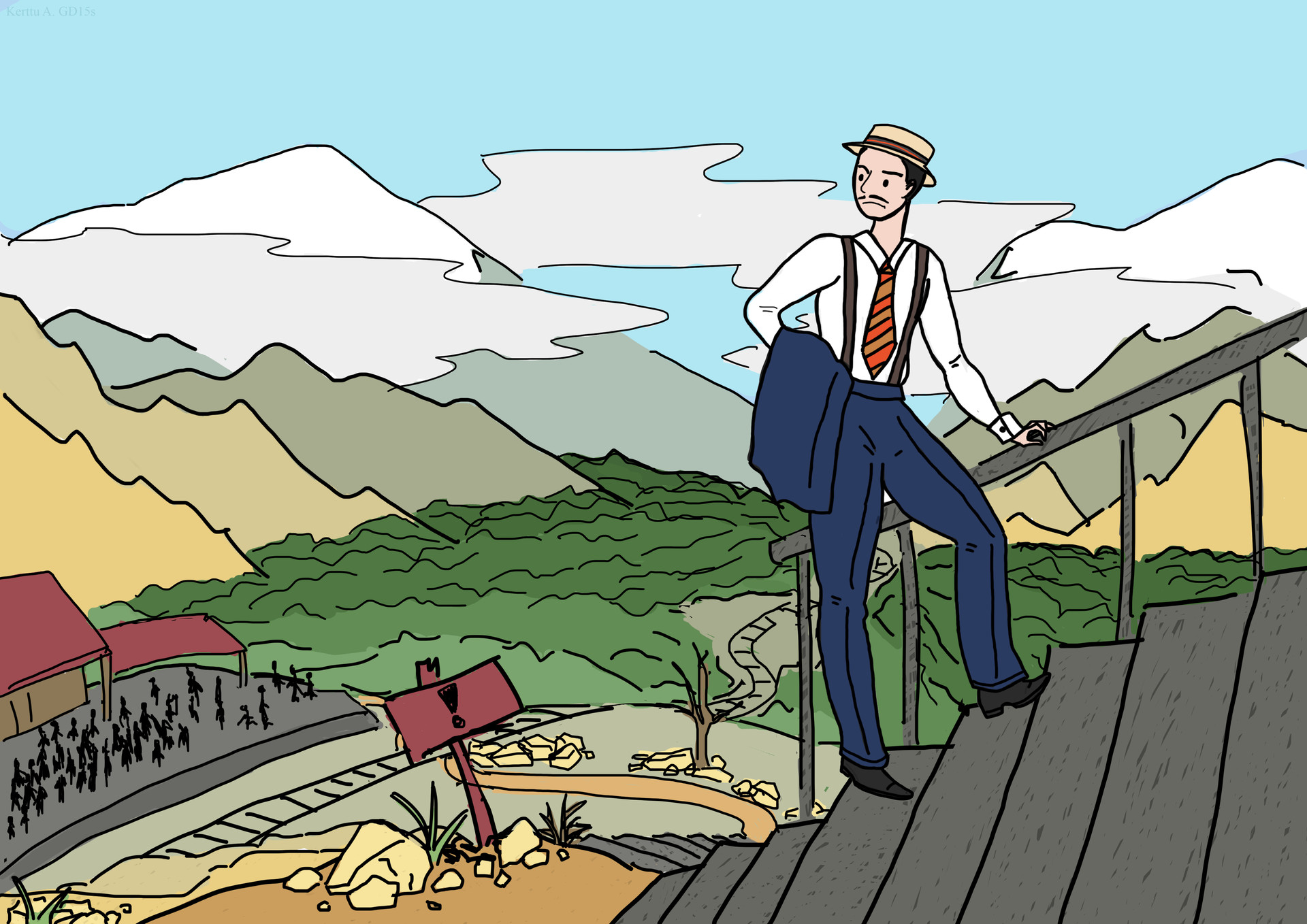 ArtStation - Concept Art Practice - Tintin-style Character Design