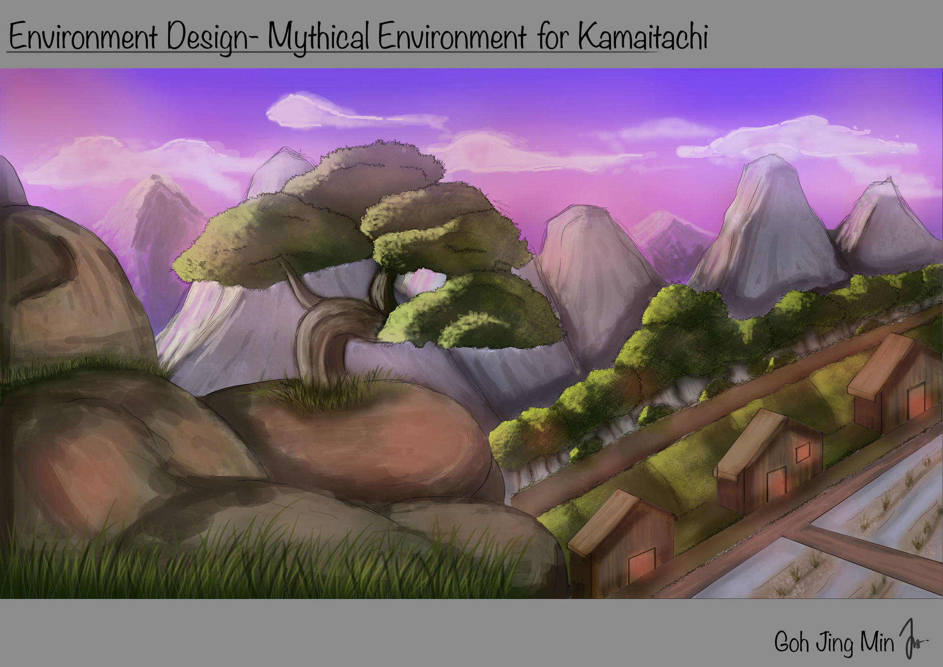 ArtStation - Mythical Environment for Kamaitachi