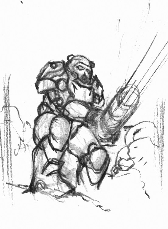 Just Finished This Drawing Of A Fallout 4 Power Armor For My Friends