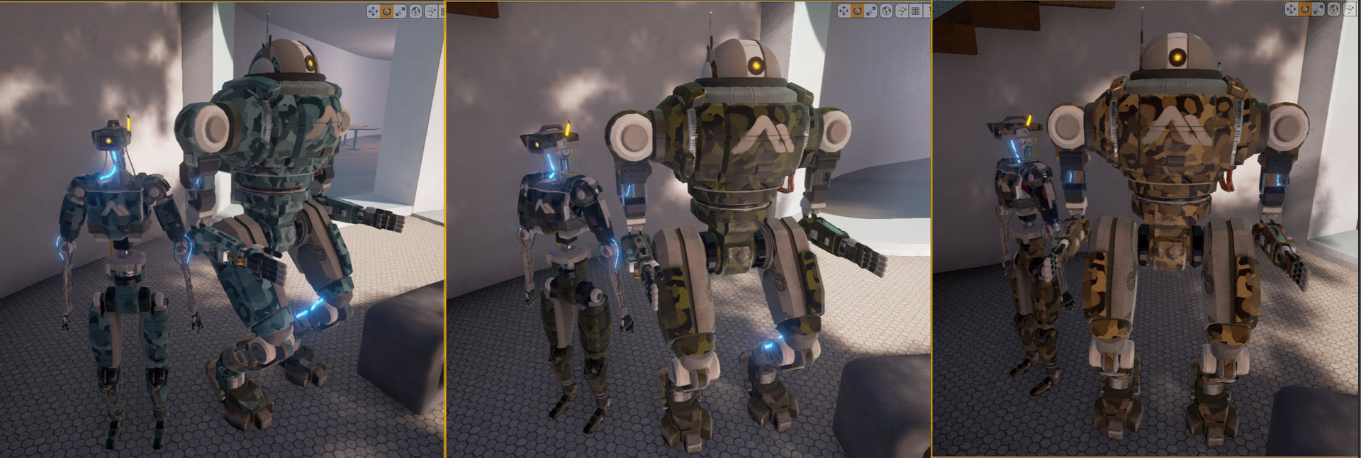 Laser Eyes - Capital City Police bots : prototypes