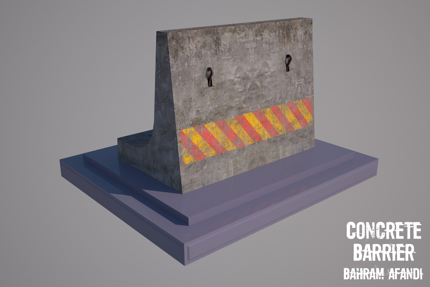 ArtStation - Concrete Barriers - Barricades