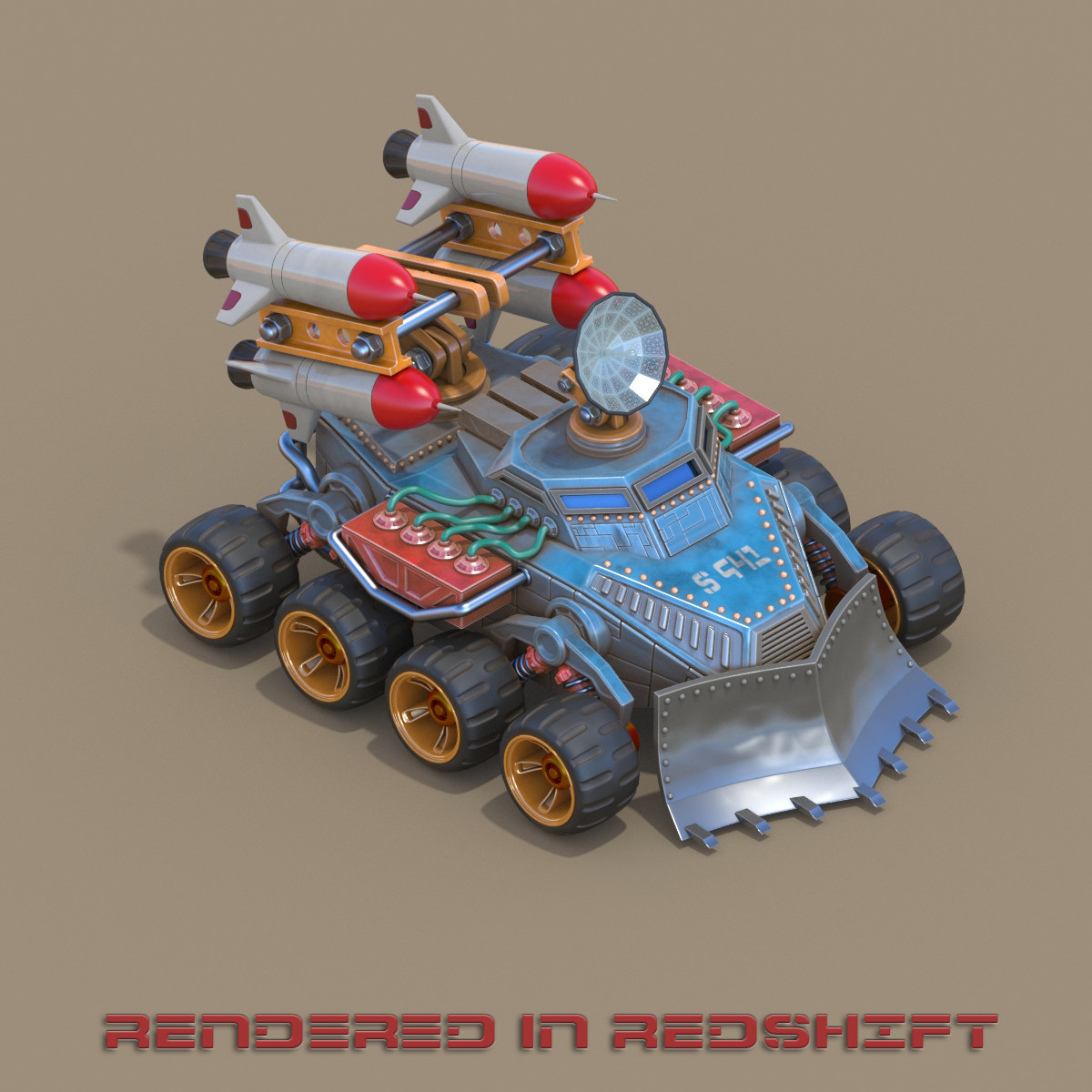 ArtStation - Missile system unit for RTS game