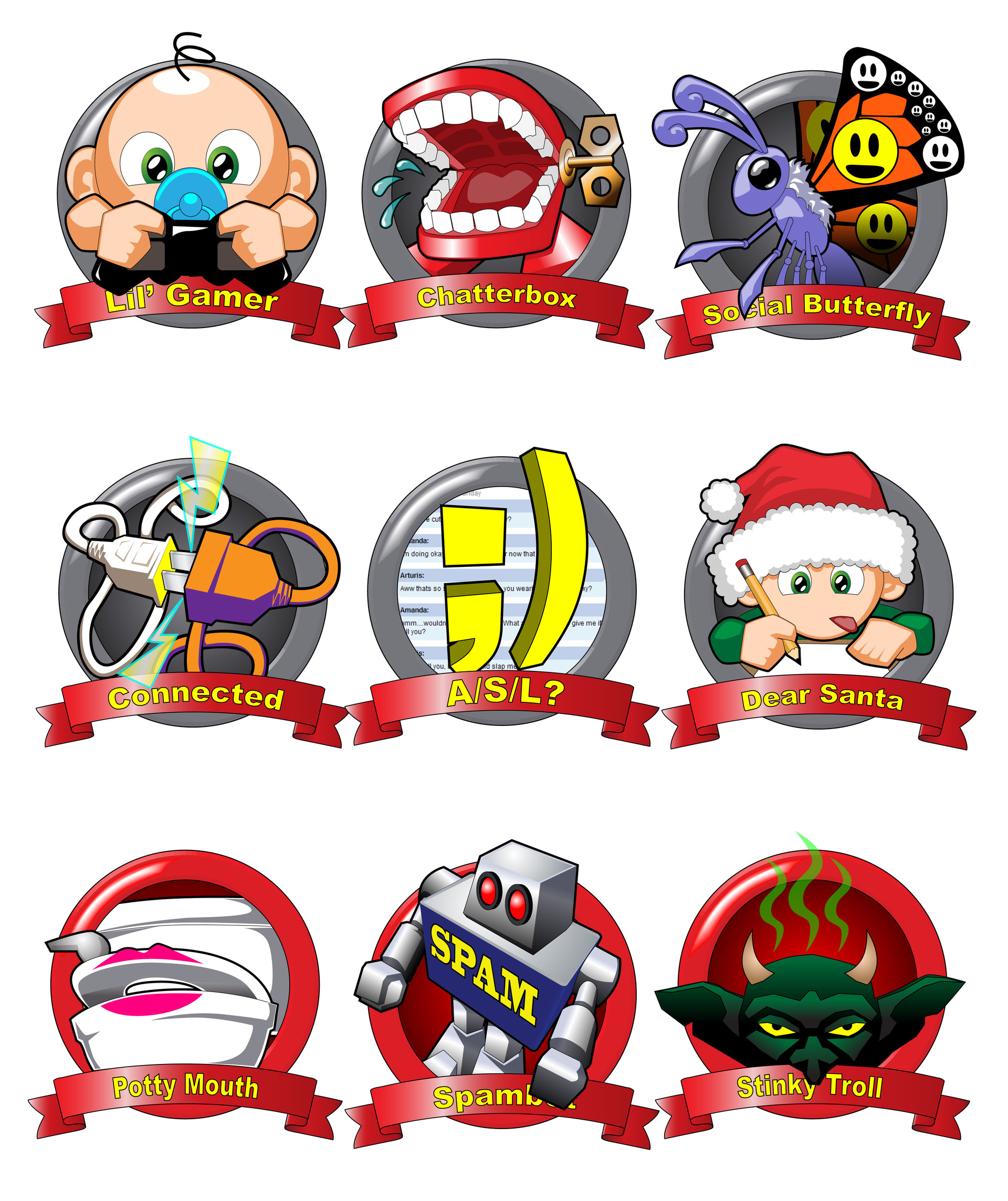 ArtStation - Achievement Badge Concepts