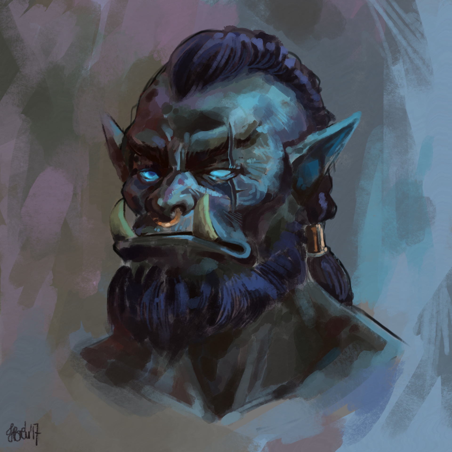 ArtStation - Orc portrait