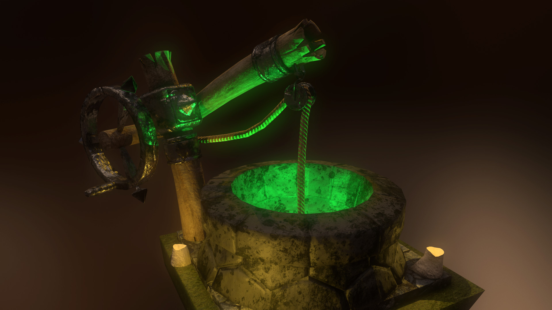 ArtStation - PolyCount Art Challenge (Well)