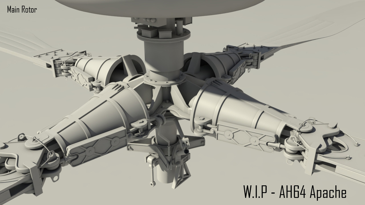 Scott Gavin - W.I.P AH-64 Apache Rotor