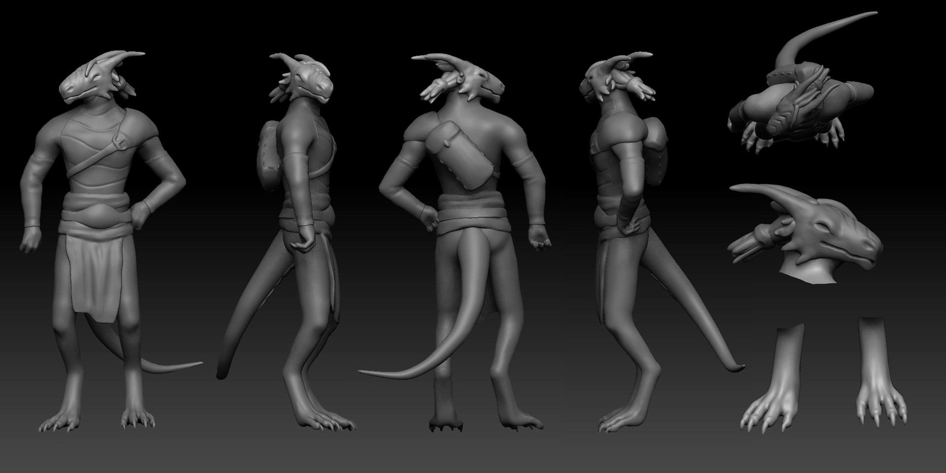 ArtStation - Dragonborn Character Sculpt