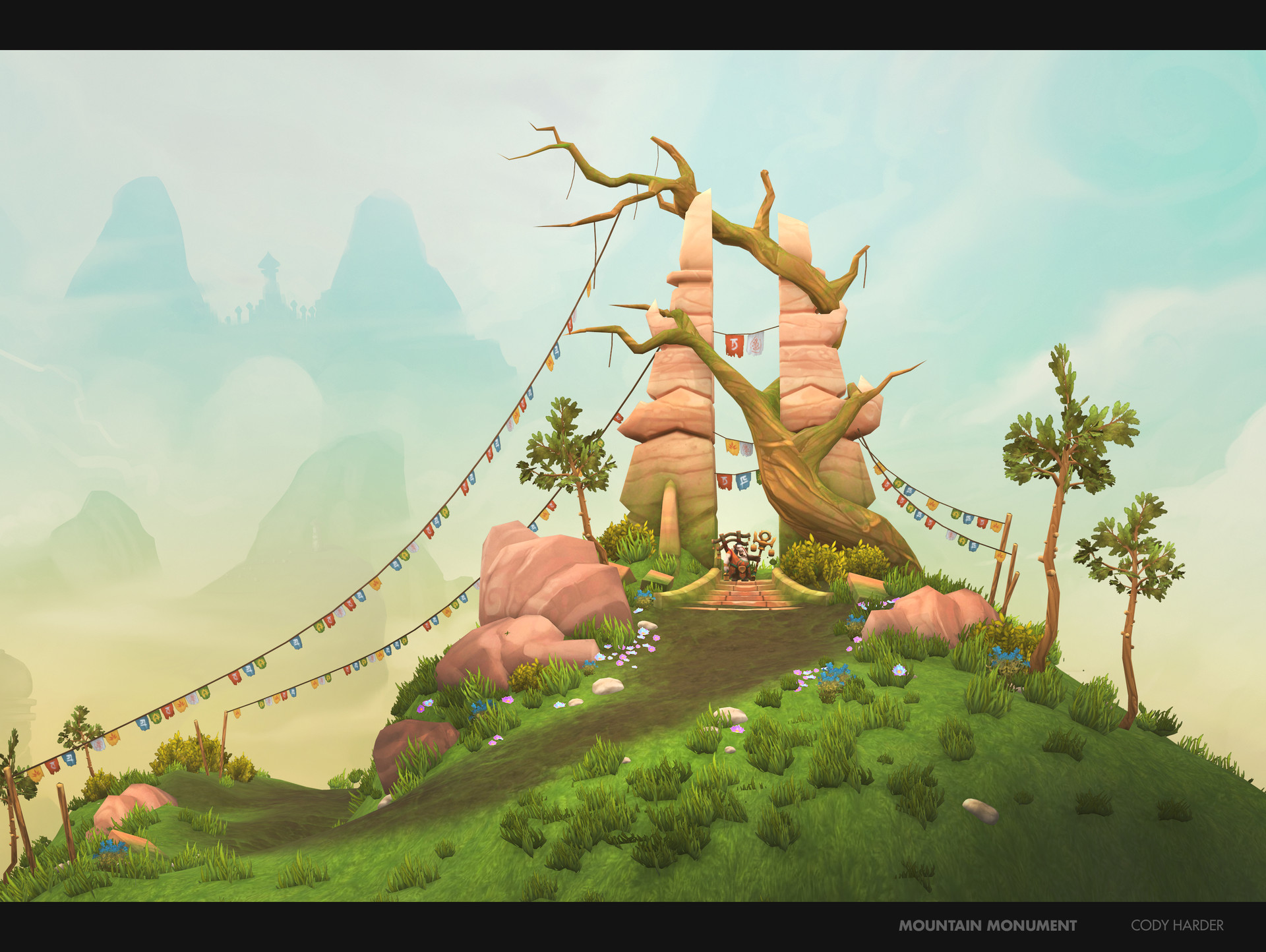 ArtStation - Mountain Monument (Blizzard Student Environment Contest ...