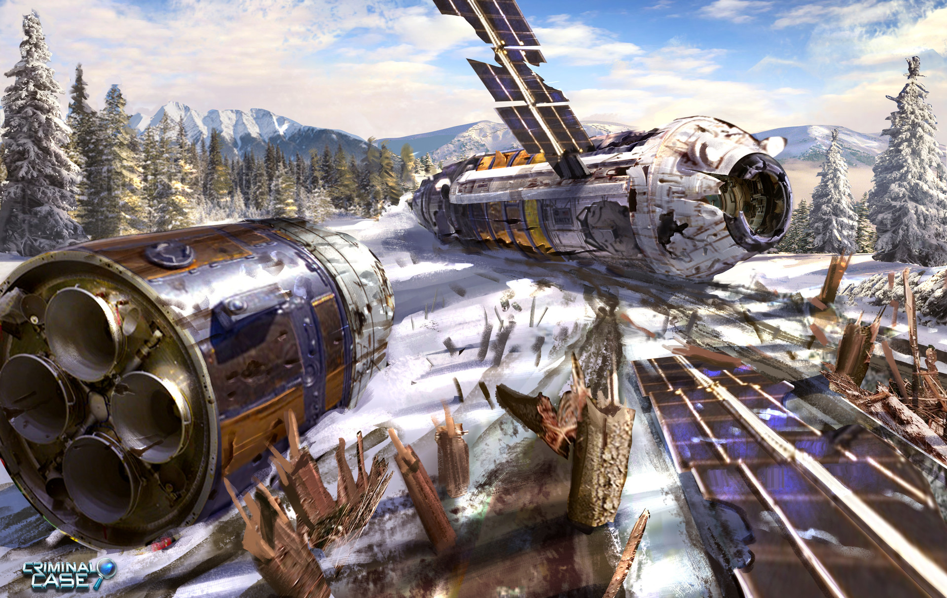 ArtStation - Crashed Satellite