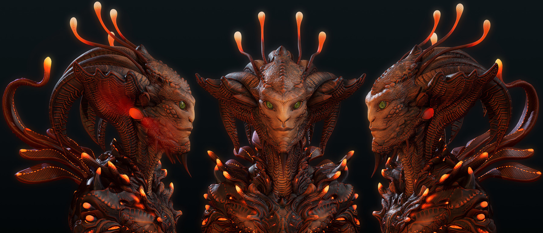 ArtStation - Alien Creature 3d Concept