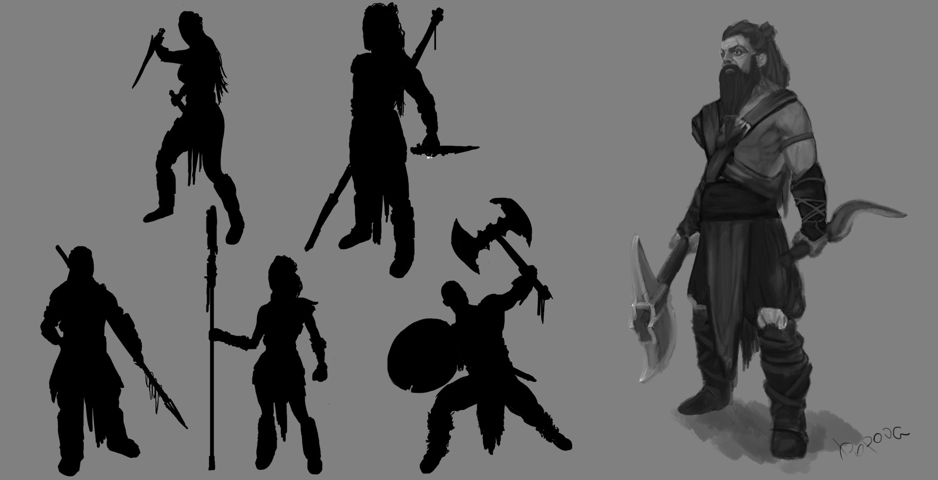 ArtStation - Barbarian concept