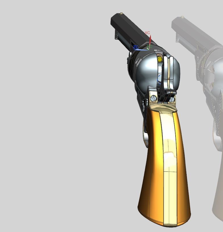 Nick Knyazev - Colt 1851 Navy Revolver with Art Deco Engraving