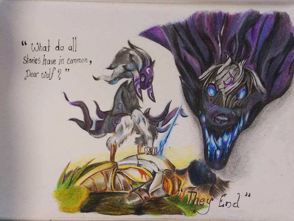 how to draw kindred lol