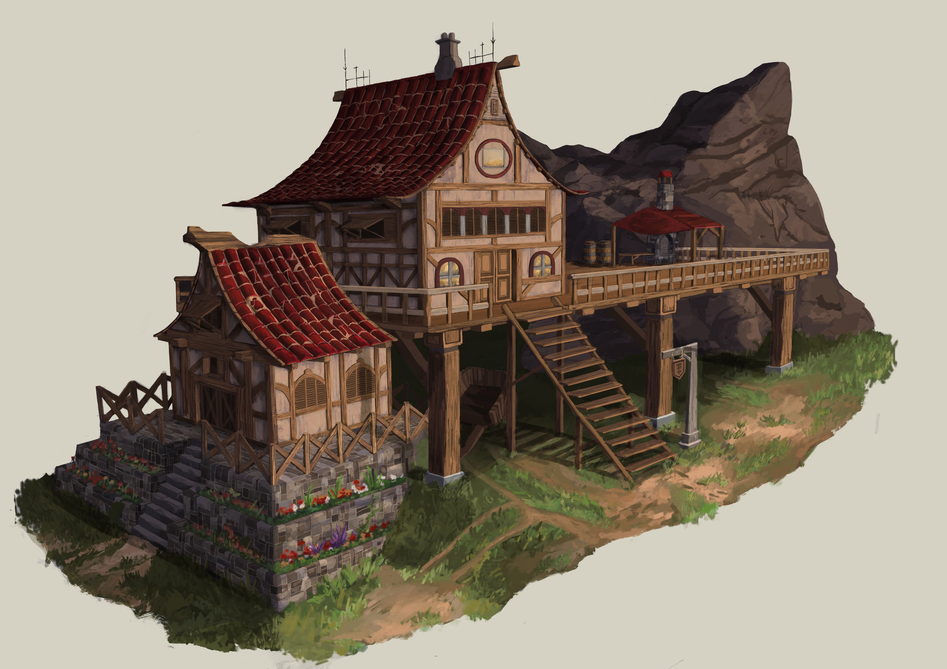 ArtStation - Medieval house desing