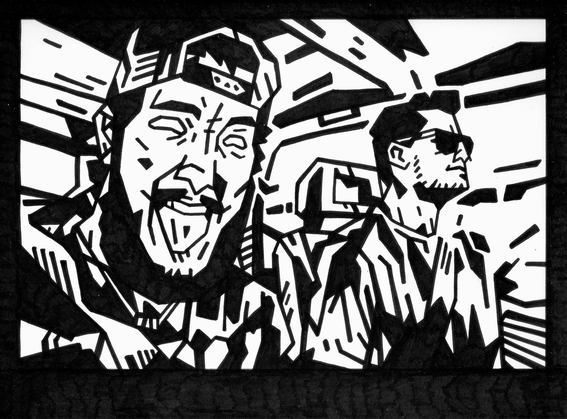 ArtStation - linocut project