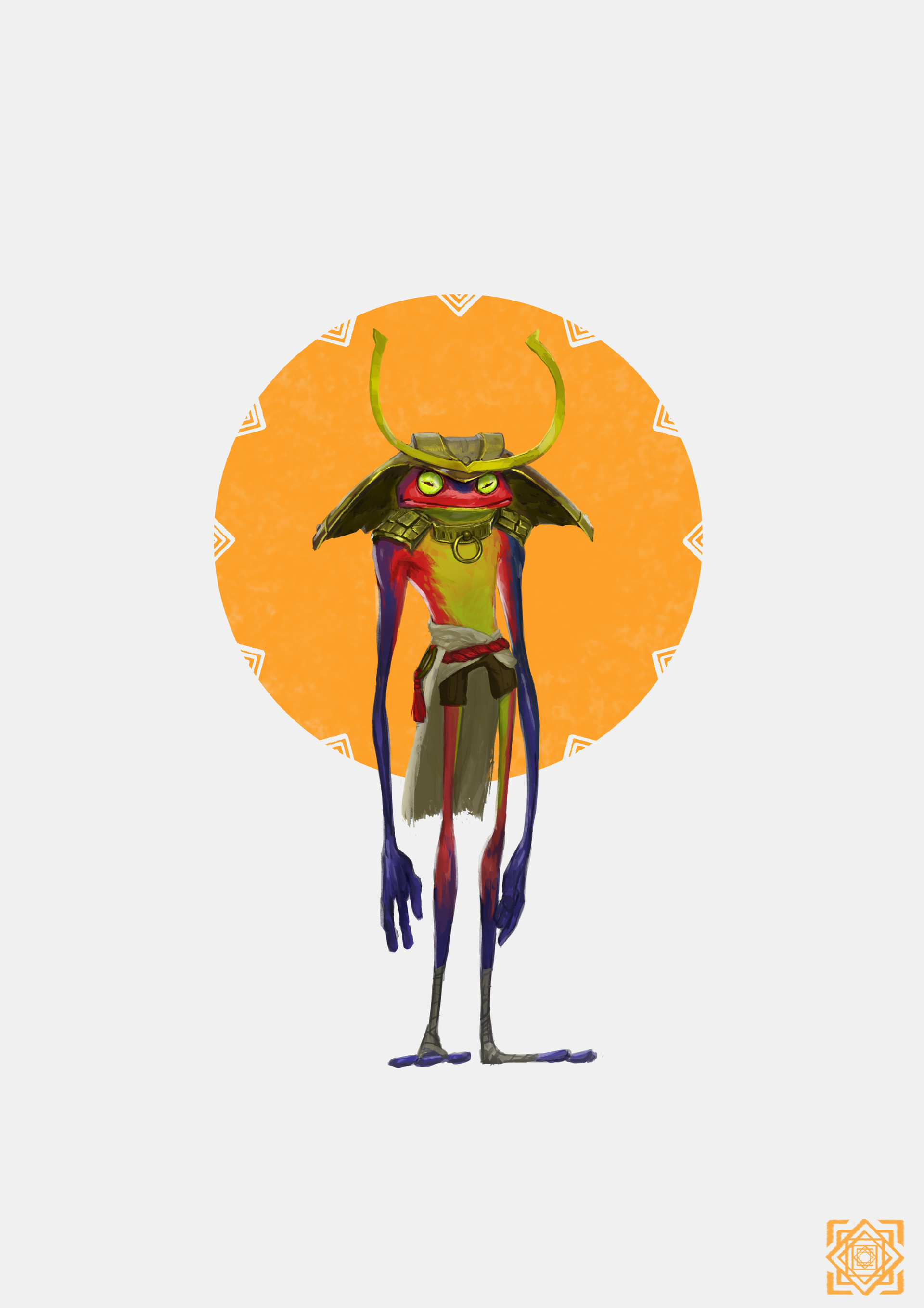 ArtStation - Ch' Dekh the Samurai Frog