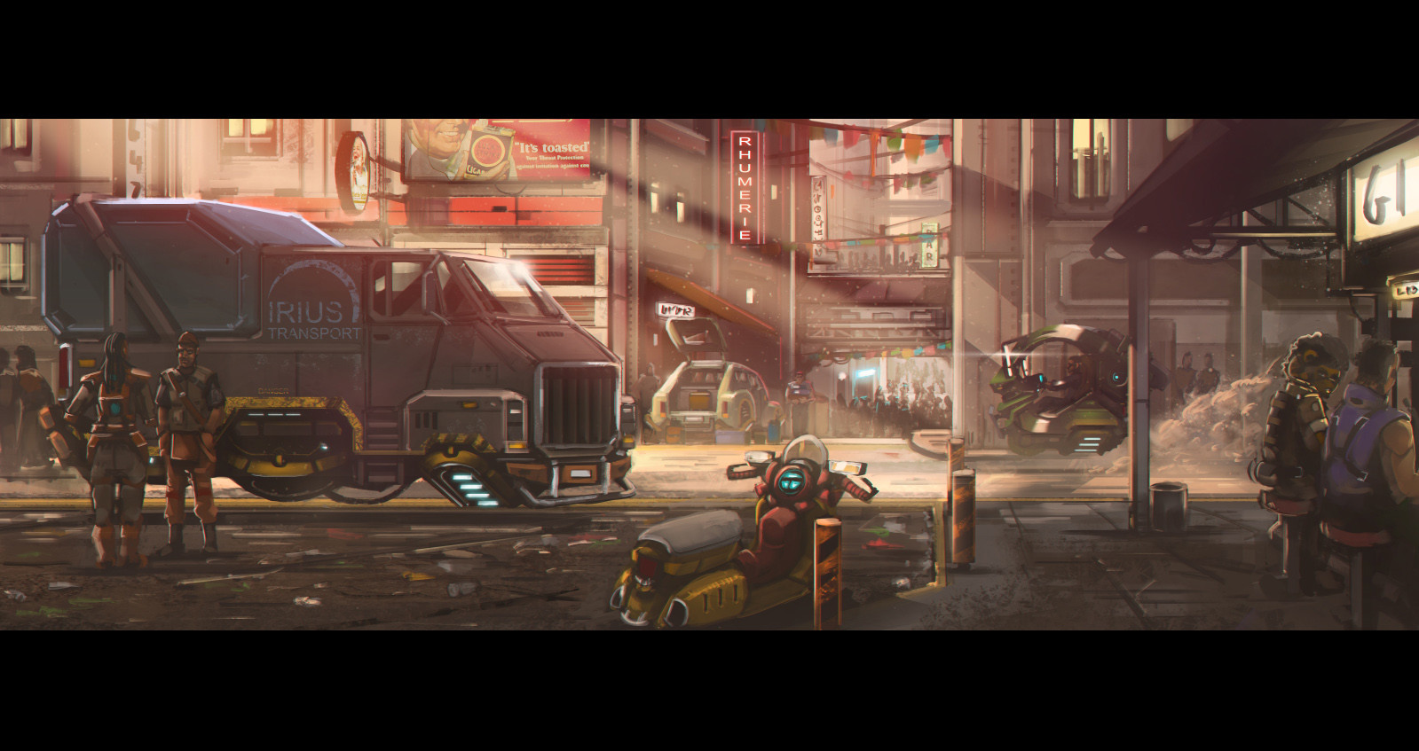 ArtStation - Space Station Street