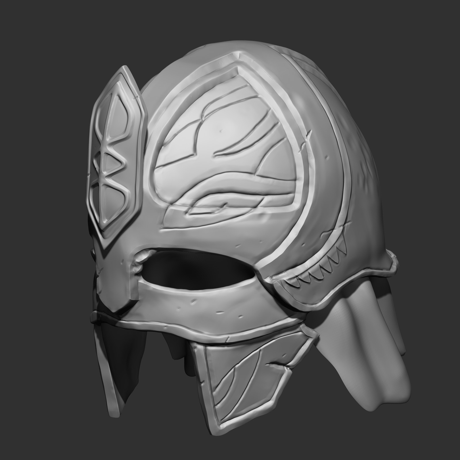 Tracy Frey - Practice/ Fanart model of Litos Lopez's Rough Helmet ...