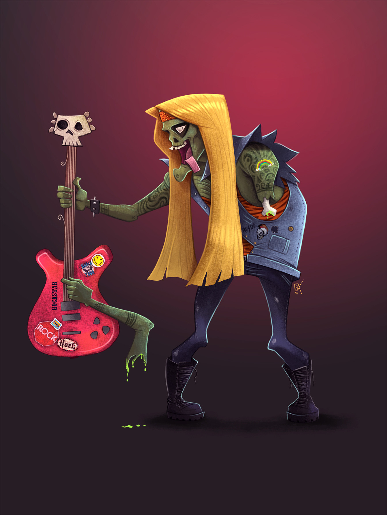 ArtStation - Zombie rock