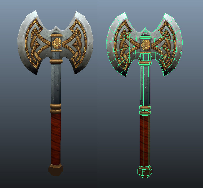 Blake Guyan - Low Poly Battle Axe