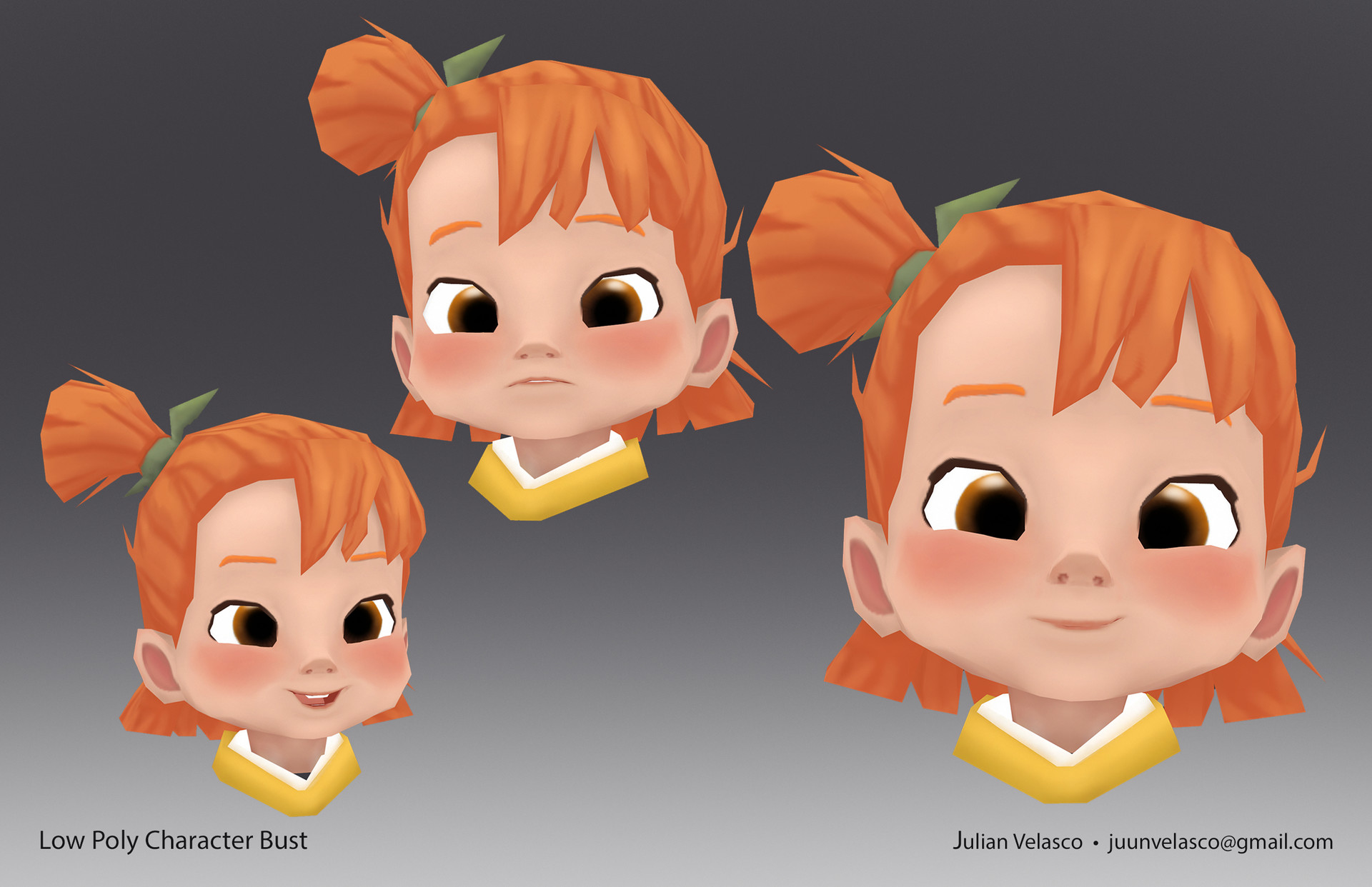 ArtStation - Low Poly Bust: Sindy