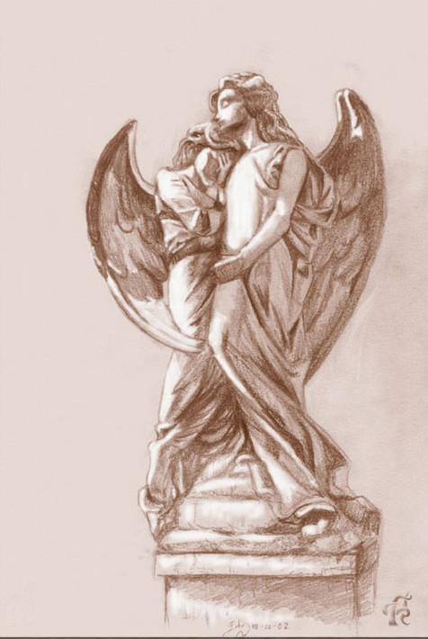 ArtStation - Angels. Old sketch. Ángeles. Antiguo boceto