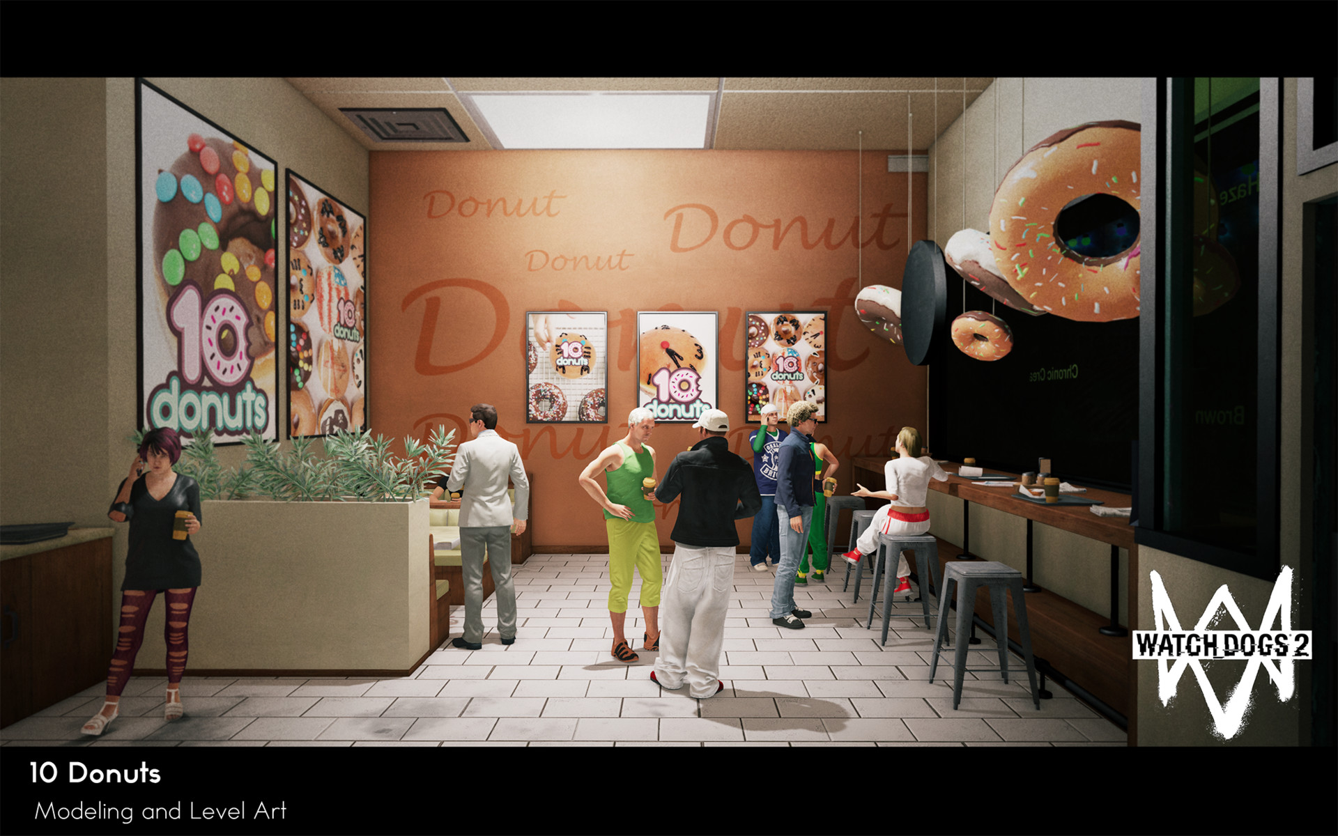 Lilian Chow - Watch Dogs 2 : 10 Donuts Cafe