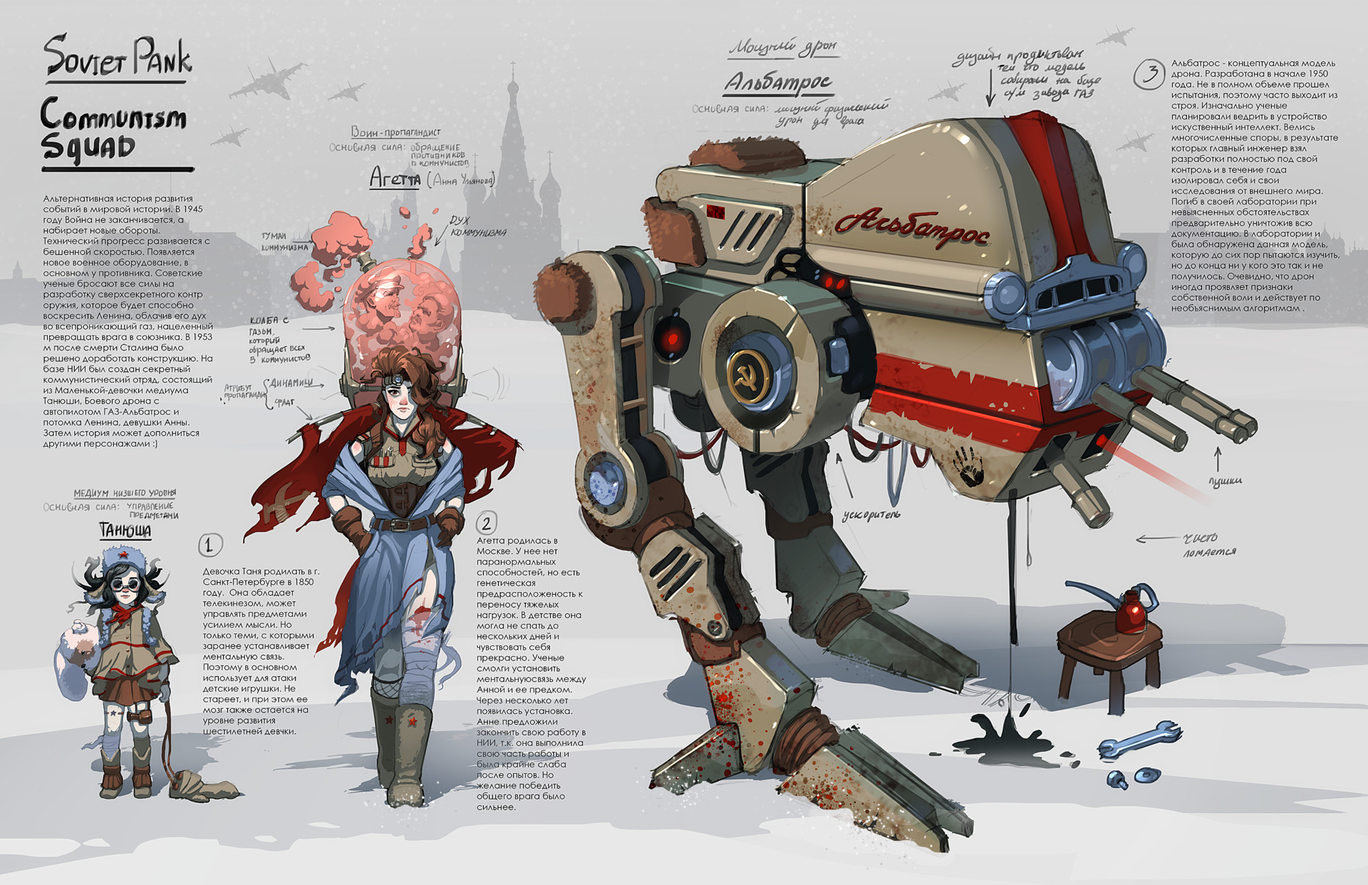 ArtStation - Study. Character design of squad.