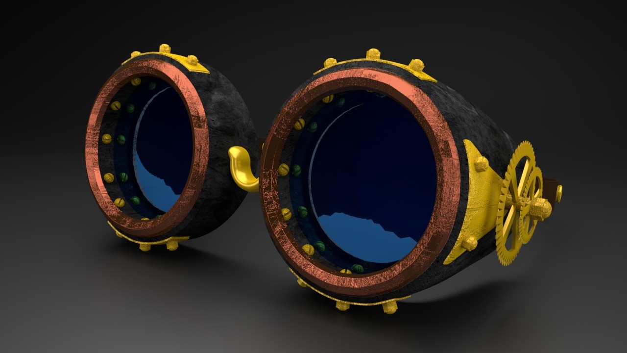 ArtStation - SteamPunk Glasses