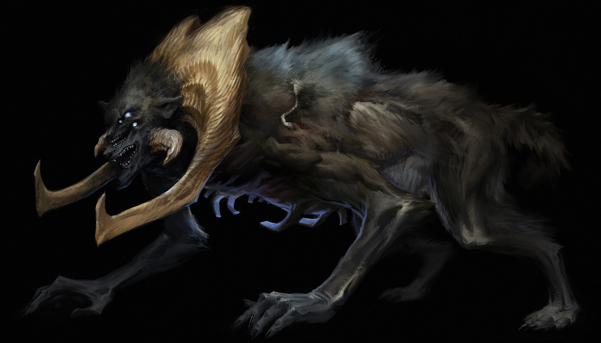 ArtStation - Parasite Ridden Beast (Bloodborne inspired)