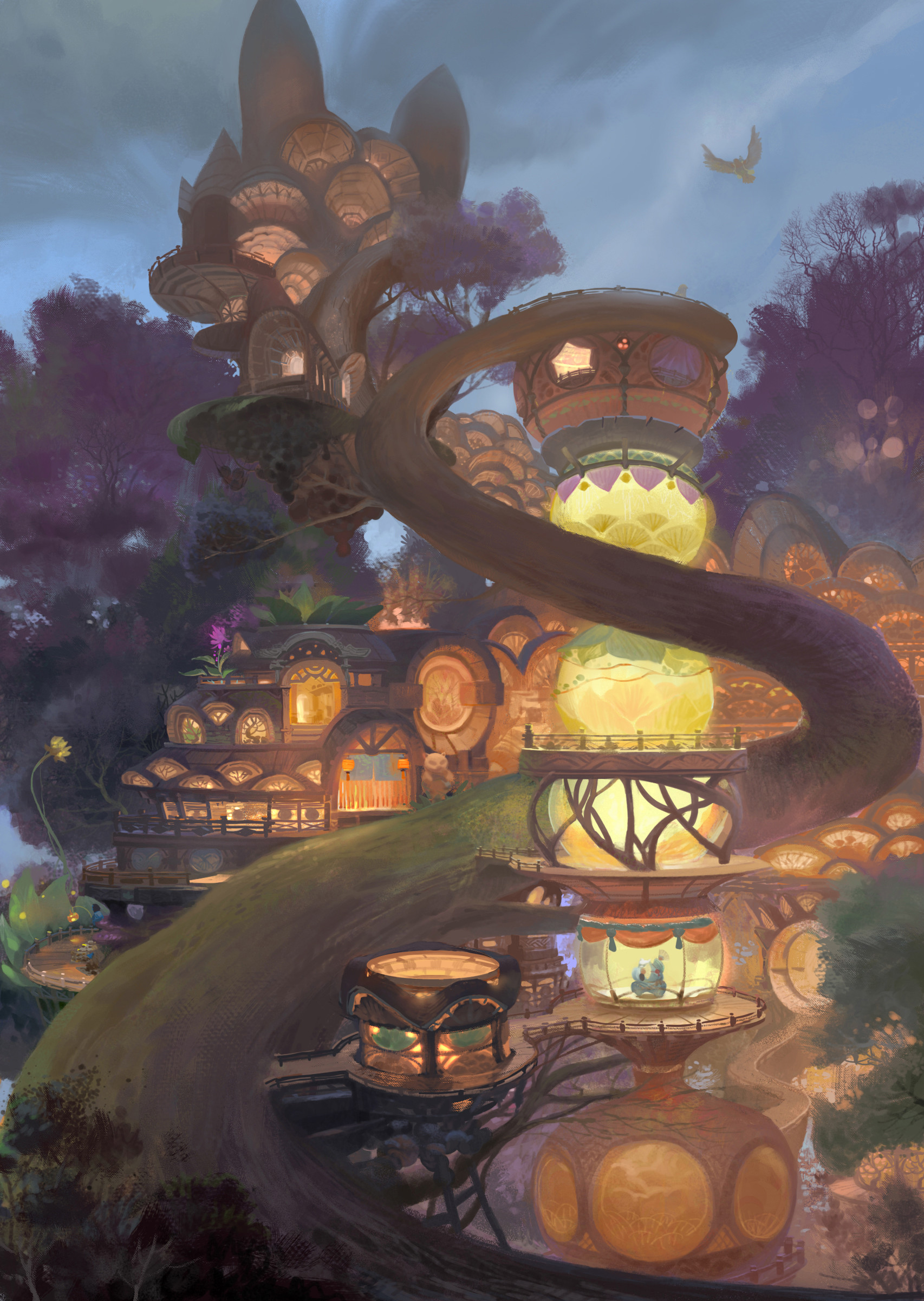 ArtStation - Elven Village