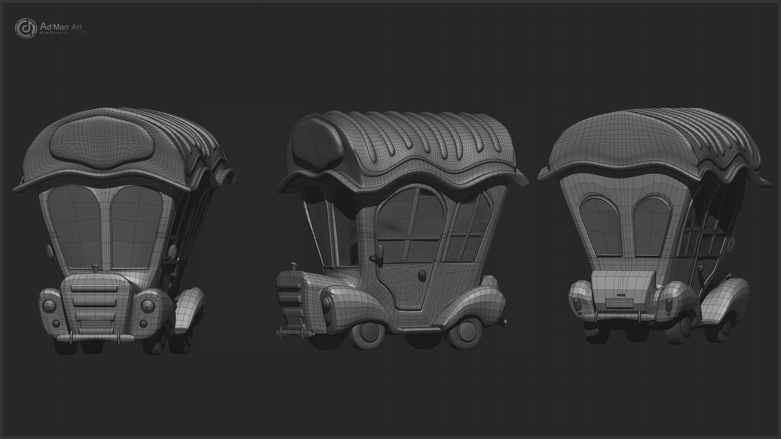 ArtStation - texi wire frame