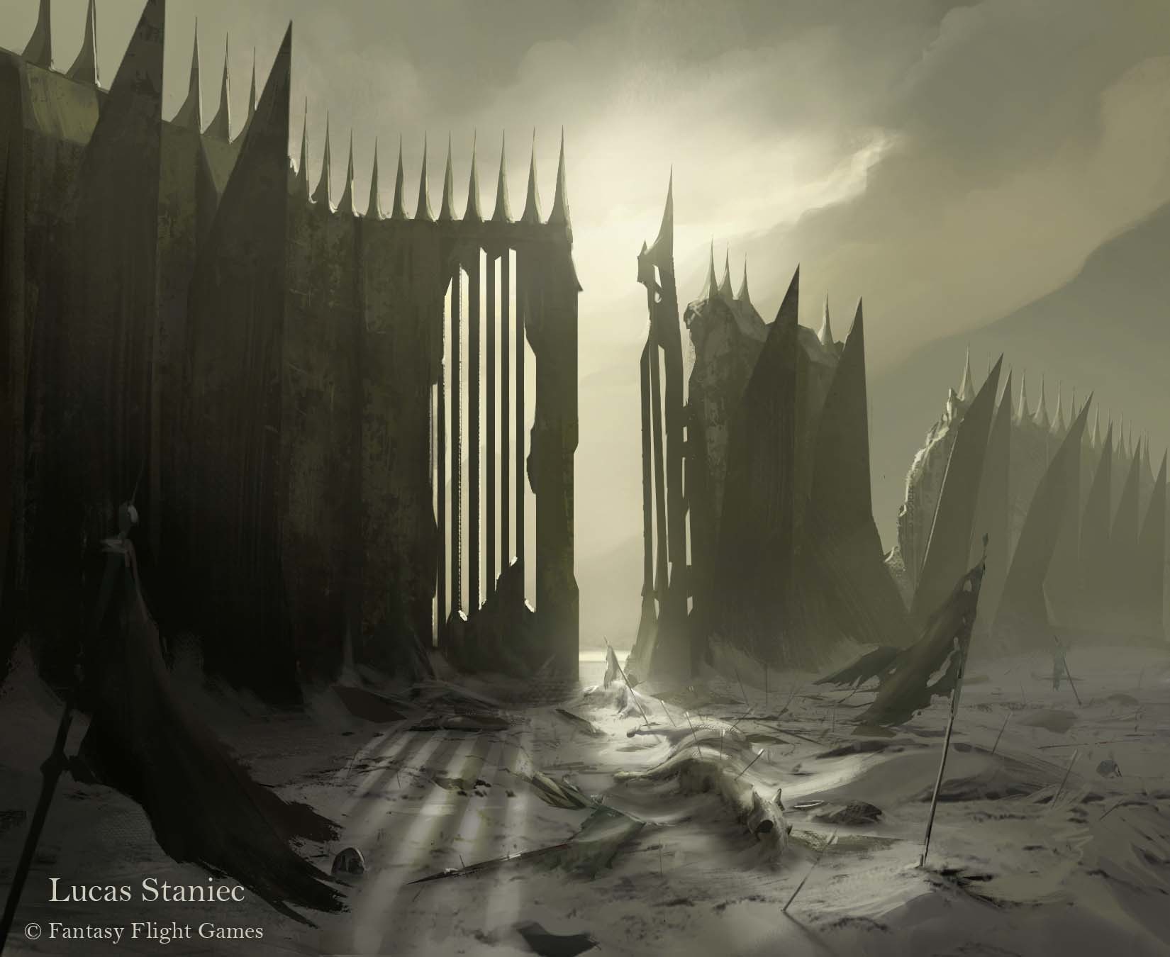 ArtStation - Gates of Carn Dum