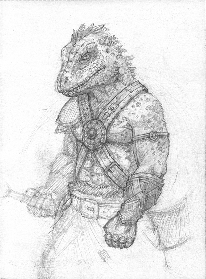 ArtStation - Reptilian/Argonian Sketches, David Sevilla