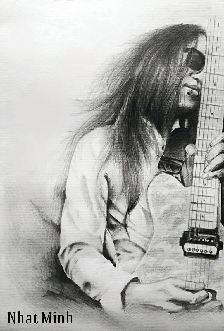 ArtStation - Guitarist Drawing