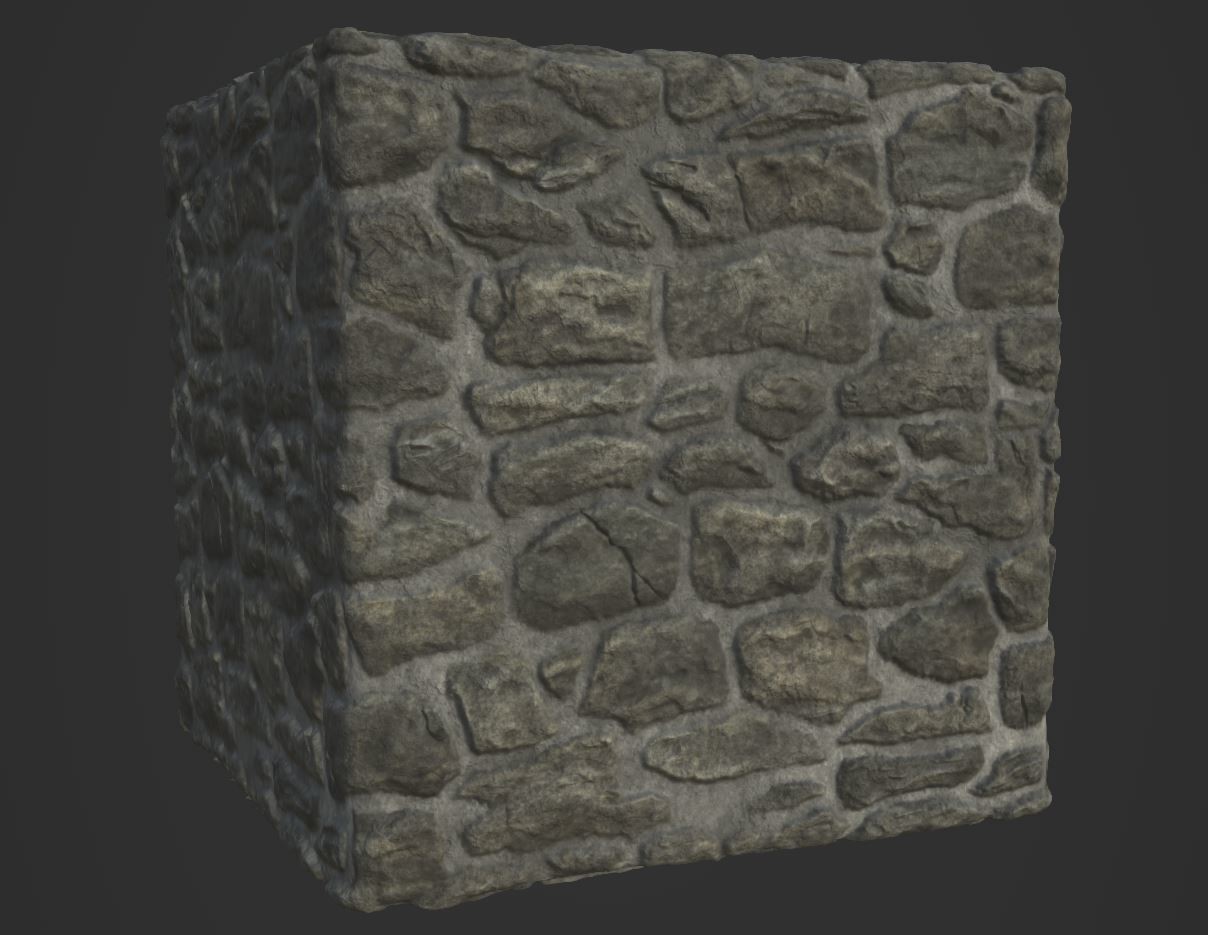 ArtStation - Medieval StoneBlock Wall