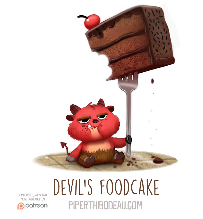ArtStation - Daily Paint 1558. Devil's Foodcake
