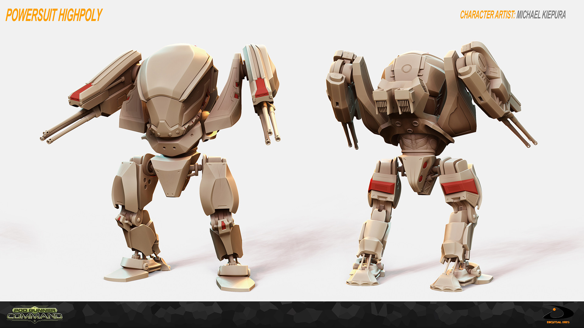 ArtStation - PowerSuit Unit with Weapon