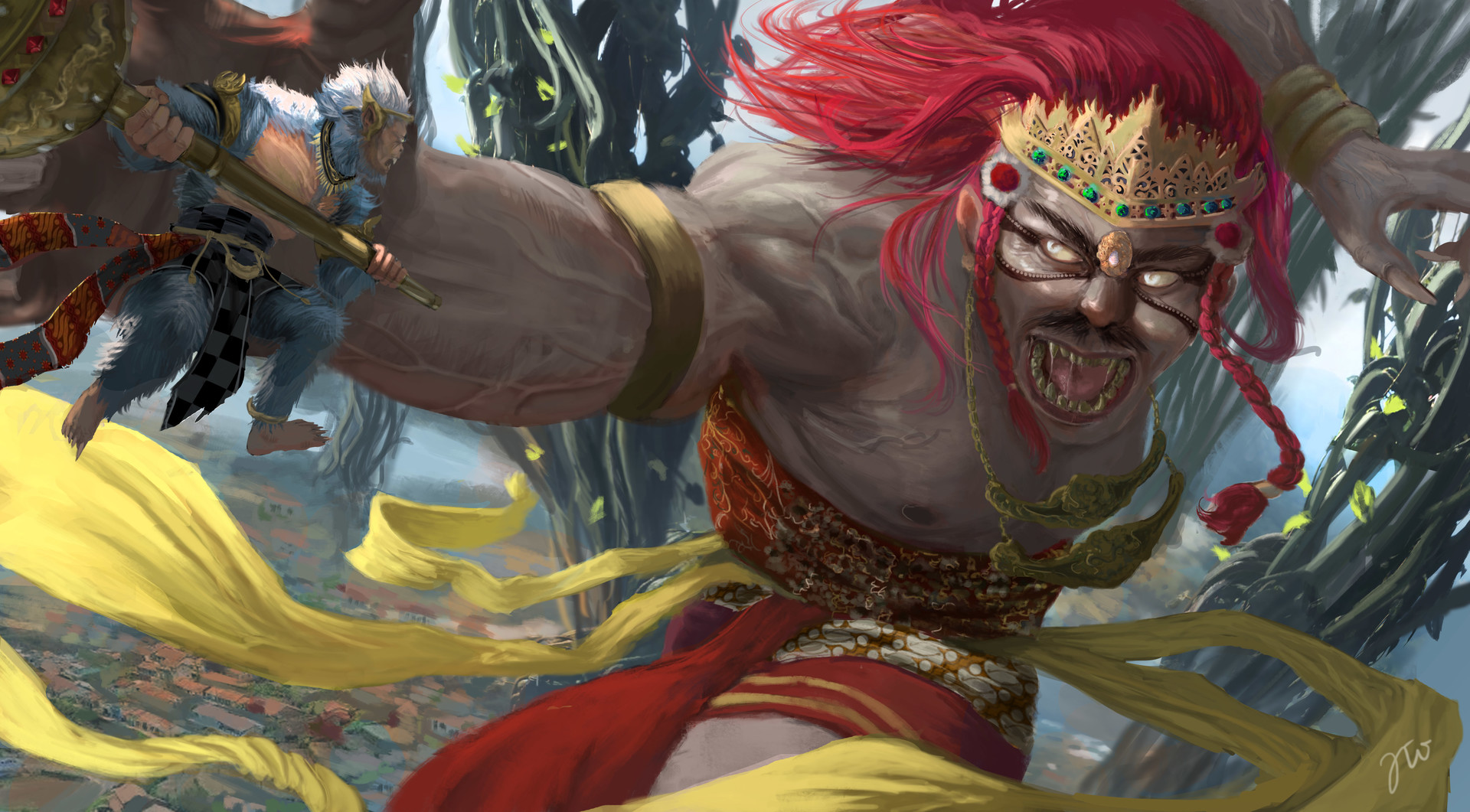 ArtStation - Anoman VS Raksasa