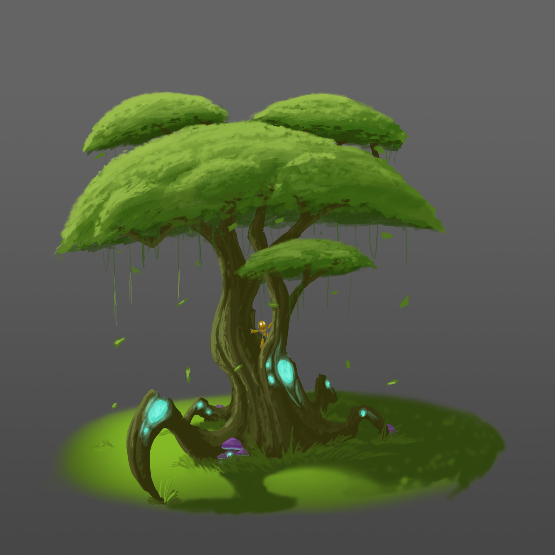 ArtStation - Alien Tree 1, Trevor Petersen (Torexxen)