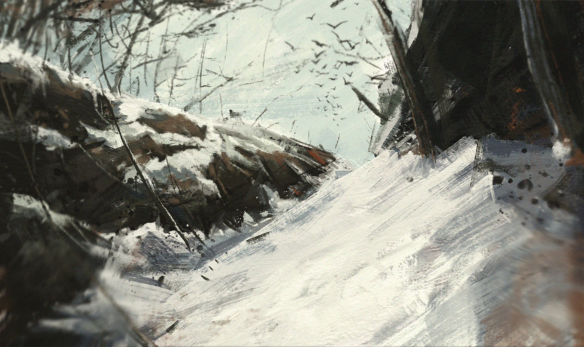 ArtStation - Cremation of Sam McGee Environment Concept