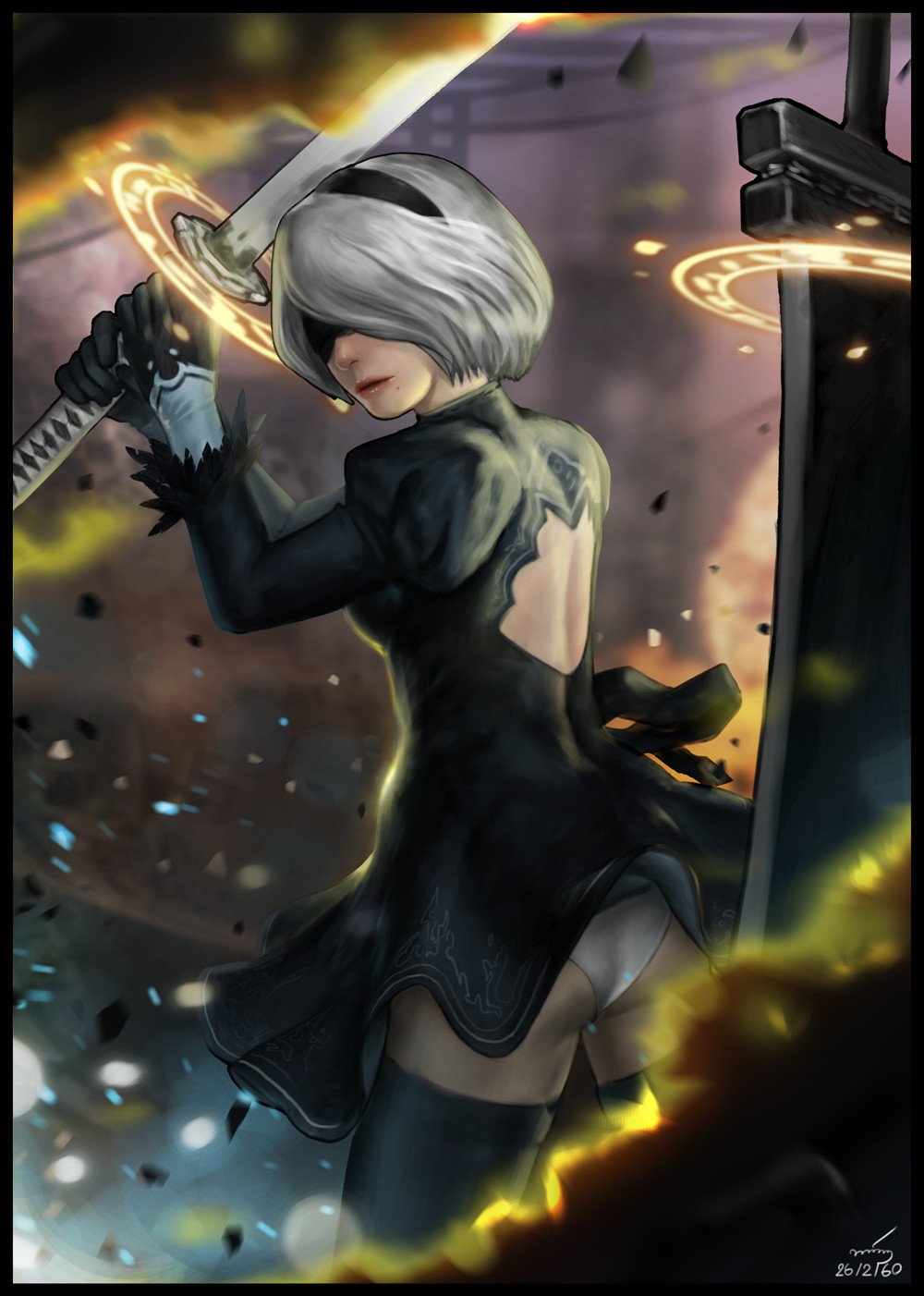ArtStation - 2B NieR : Automata Fan Art