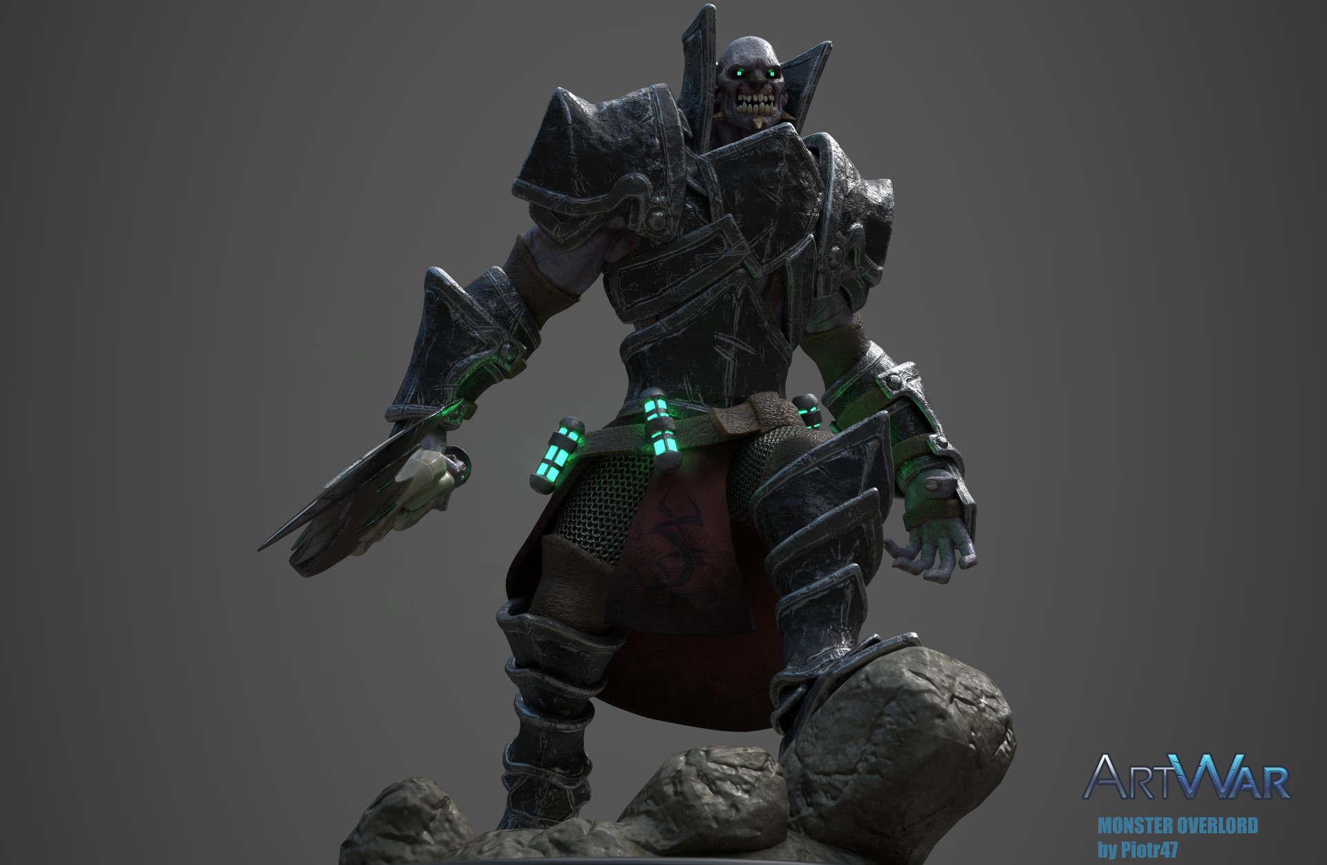 ArtStation - ARTWAR contest figure / Monster Overlord.