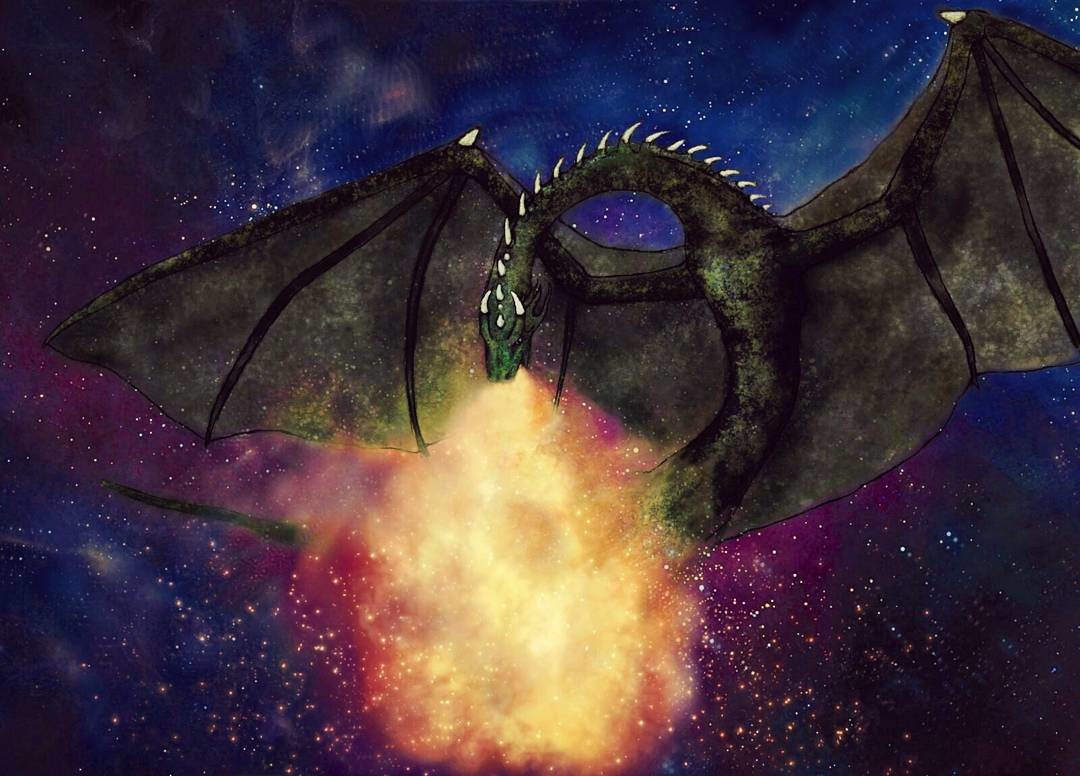 ArtStation - moon dragon